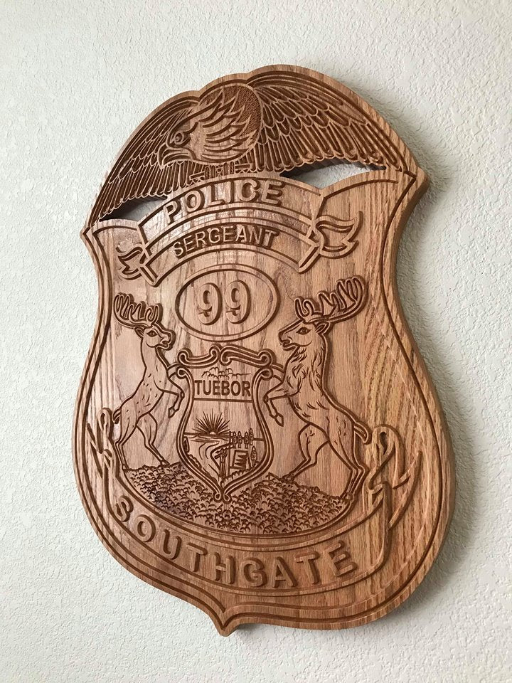Police Wood Shields – Wyckoff's Workshop